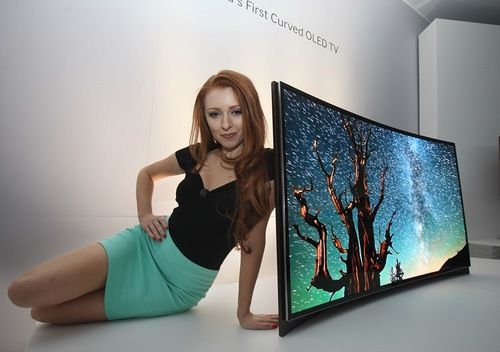 Samsung представила первый в мире изогнутый OLED-телевизор на выставке ...